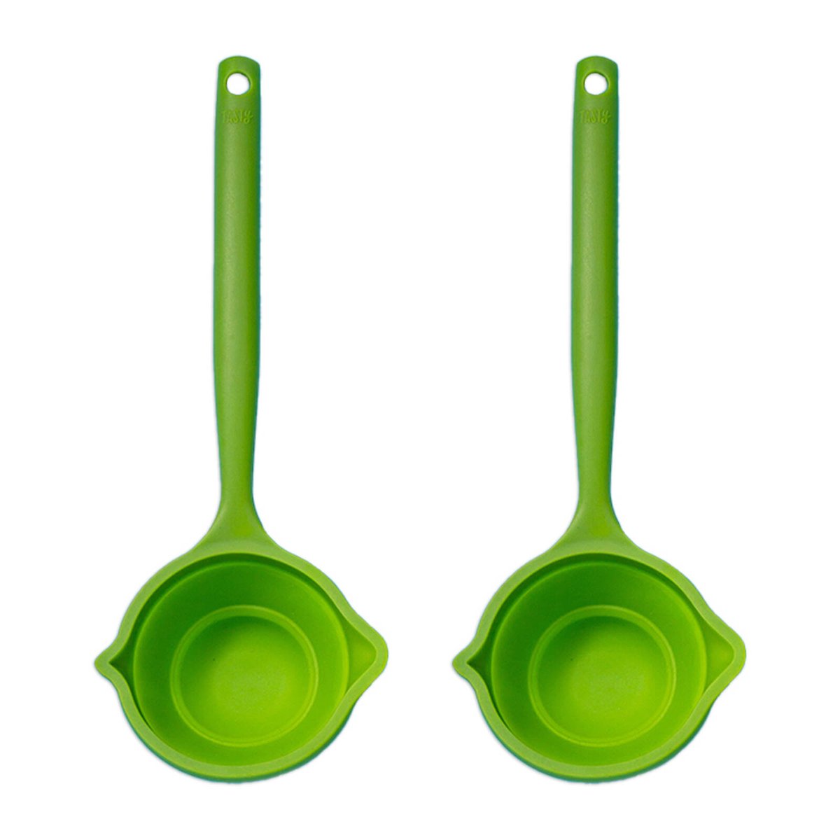 2PK Tasty Silicone Foldable Soup Ladle Spoon 36cm Green - Bunnings ...