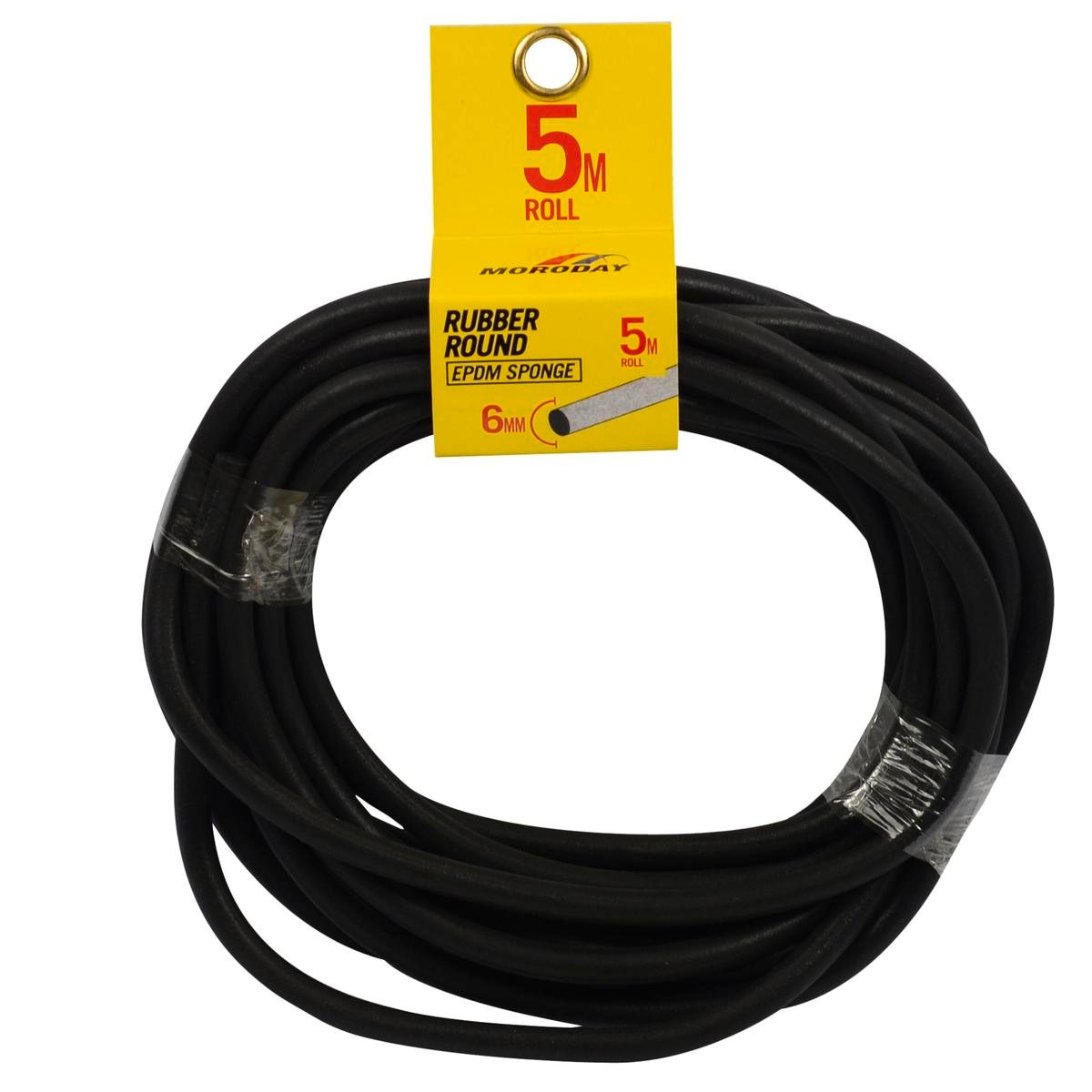 Moroday 6mm x 5m Black Round Rubber Sponge - Bunnings Australia