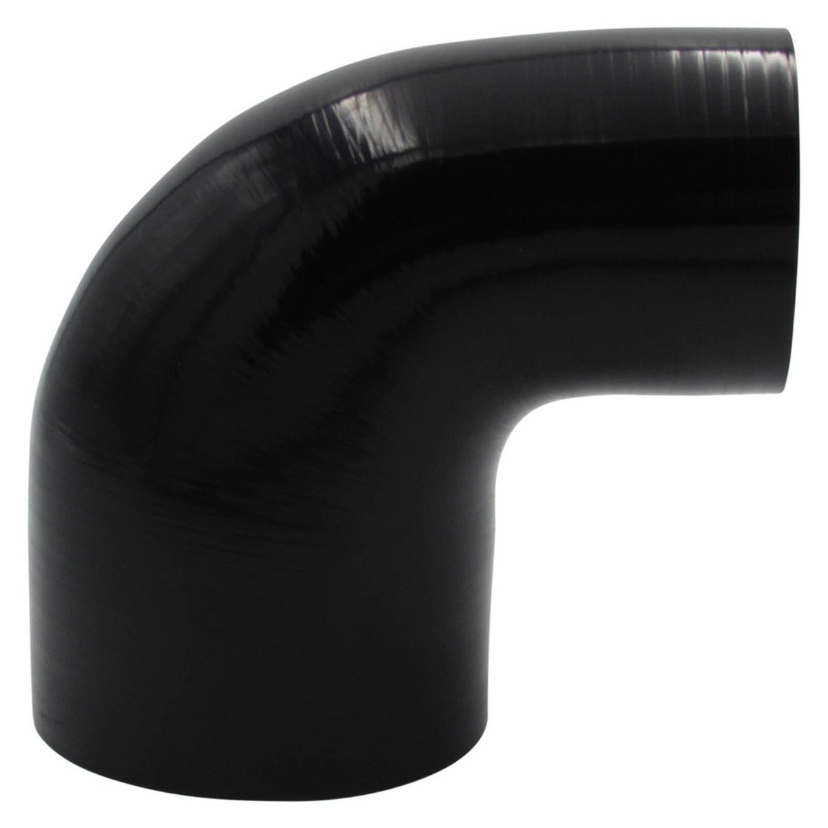 GASO 90 Degree Reducer Elbow 4" to 3" (102-76mm) Silicone Hose Black ...
