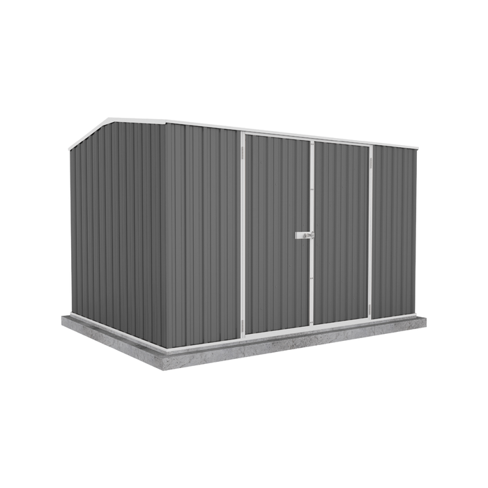 Absco Sheds 3.0 x 2.26 x 2.0m Woodland Grey Premier Double Door Garden ...