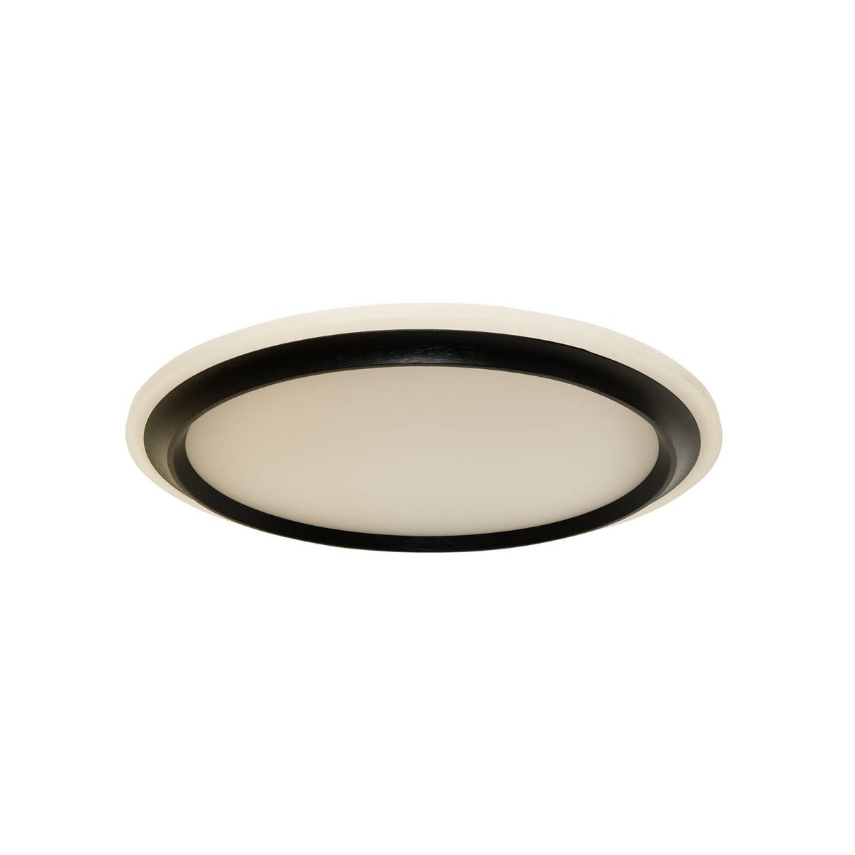 Vencha Duke 32w Tri-Colour LED Oyster Light - Black - Bunnings Australia