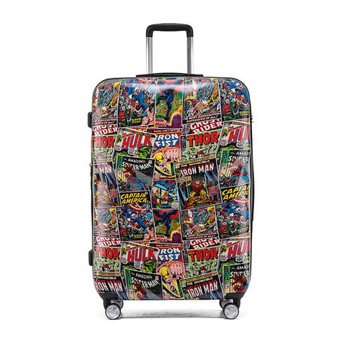 Marvel Comic Retro Pc 28" Trolley Checked Luggage Travel Suitcase ...