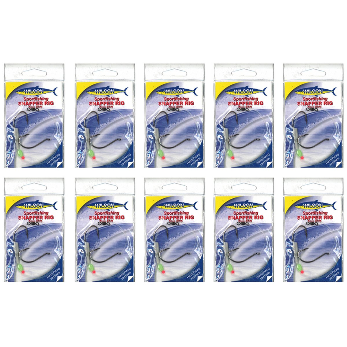 10x Wilson Sportfishing Snapper Rig with Chemically Sharpened Hooks ...