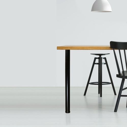 Adoored 60 x 870mm Black Round Breakfast Bar Leg - Bunnings Australia