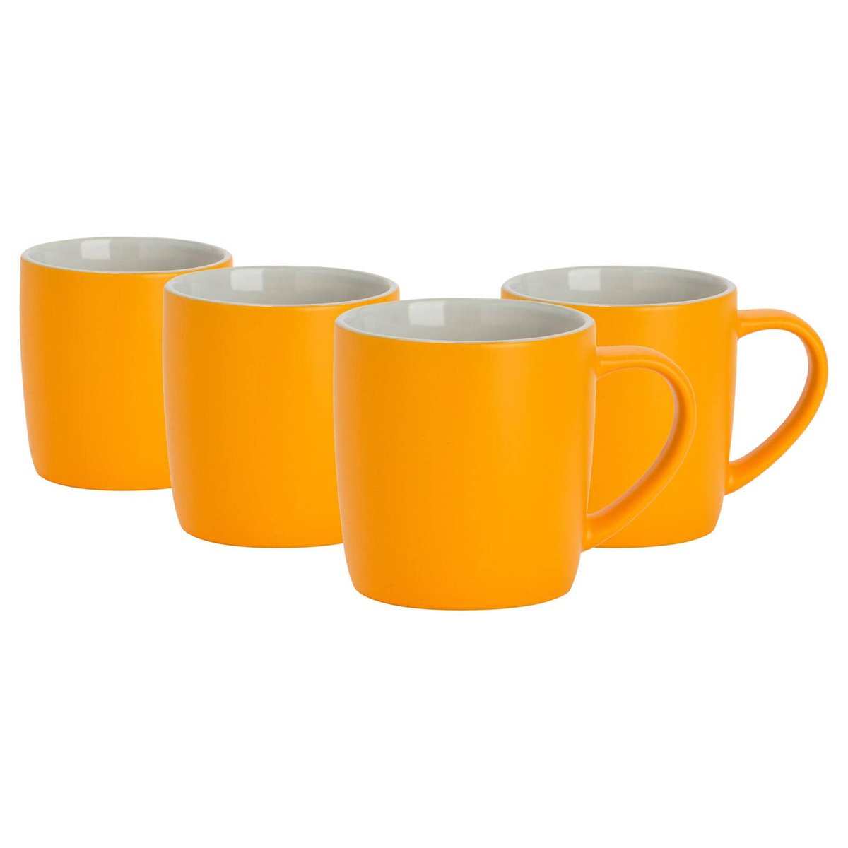 Argon Tableware Matt Coloured Coffee Mugs - 350ml - Pack of 4 ...