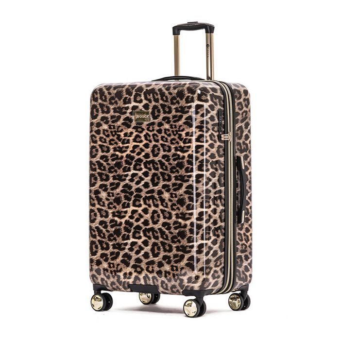 Tosca Leopard 29" Checked Trolley Luggage Travel Suitcase - Bunnings ...