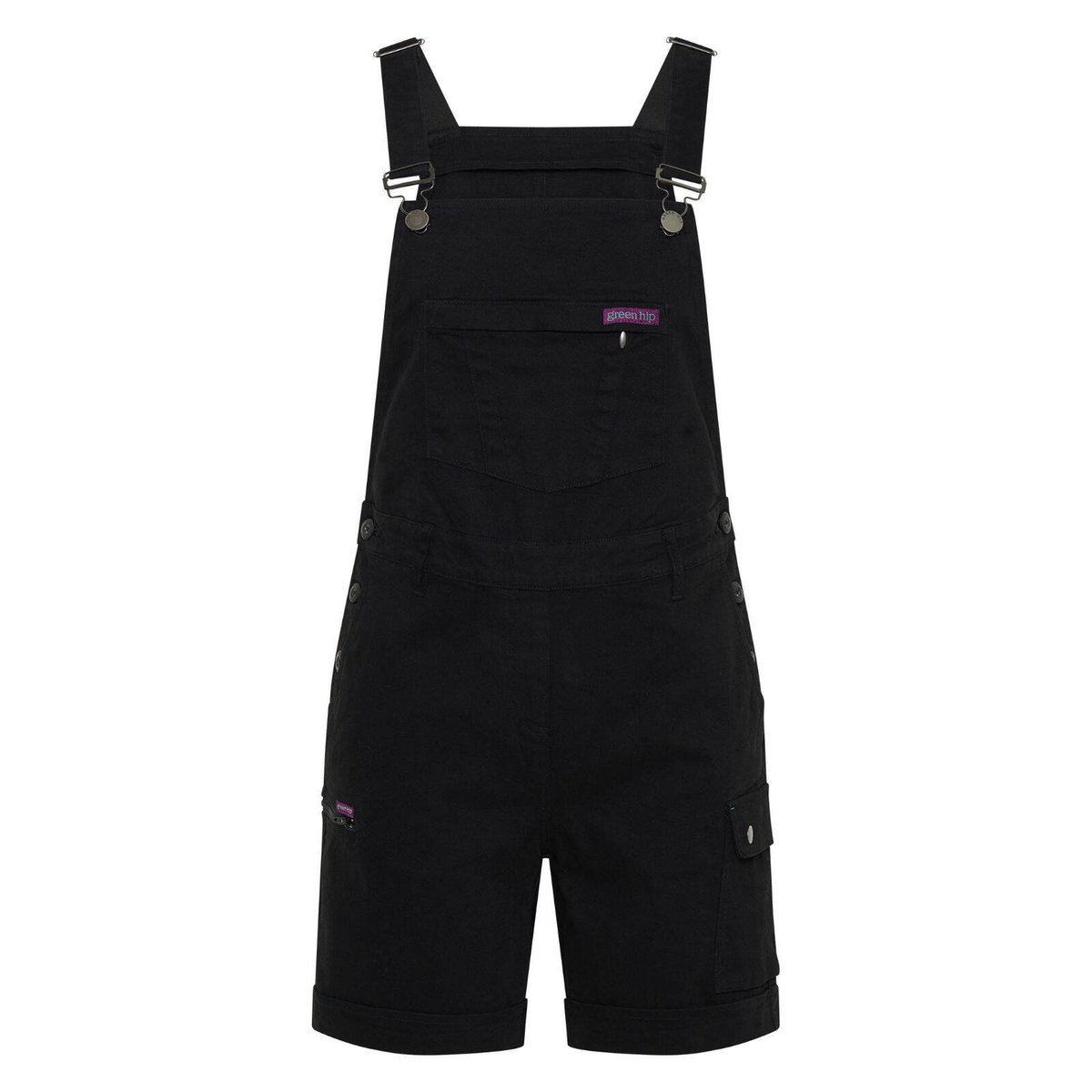 Green Hip All Women Shortalls Black - Size 14 - Bunnings Australia