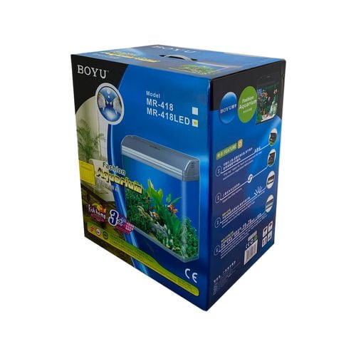 Boyu MR-418 All In One Aquarium Fish Tank 37L Black - Bunnings Australia