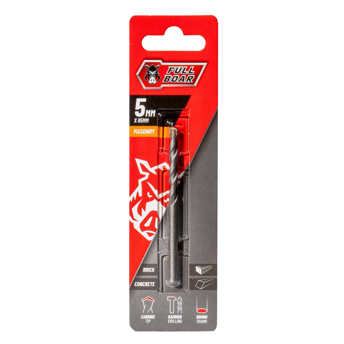 Full Boar 5mm TCT Masonry Drill Bit - Bunnings Australia