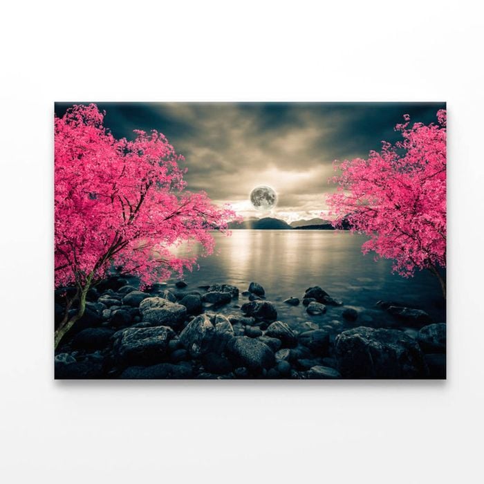 Moon With Red Tree Print 100% Australian Made 90 x 60cm (Acrylic ...