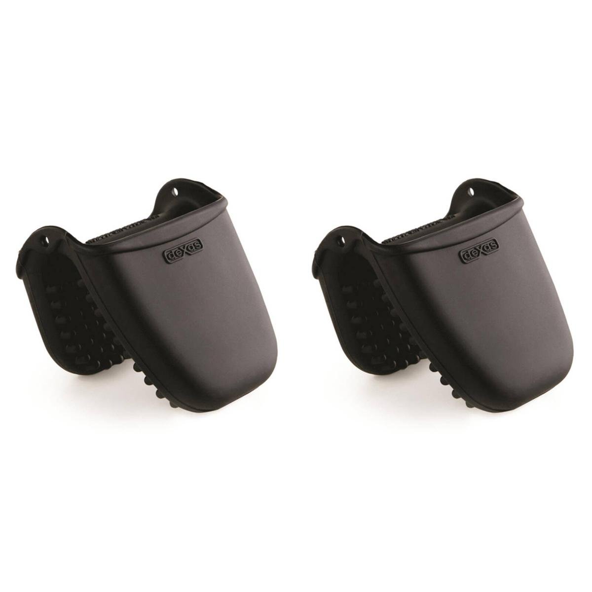 2PK Dexas Silicone Nib 11cm Mini Oven Hand Mitt Protection - Black ...
