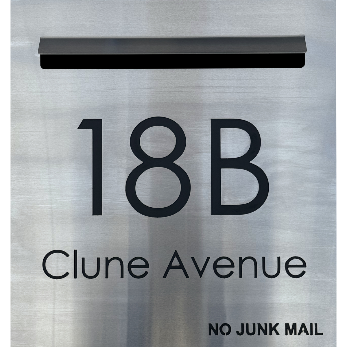 Numero Stainless Steel Custom Letterbox & House Sign Etched - Medium ...