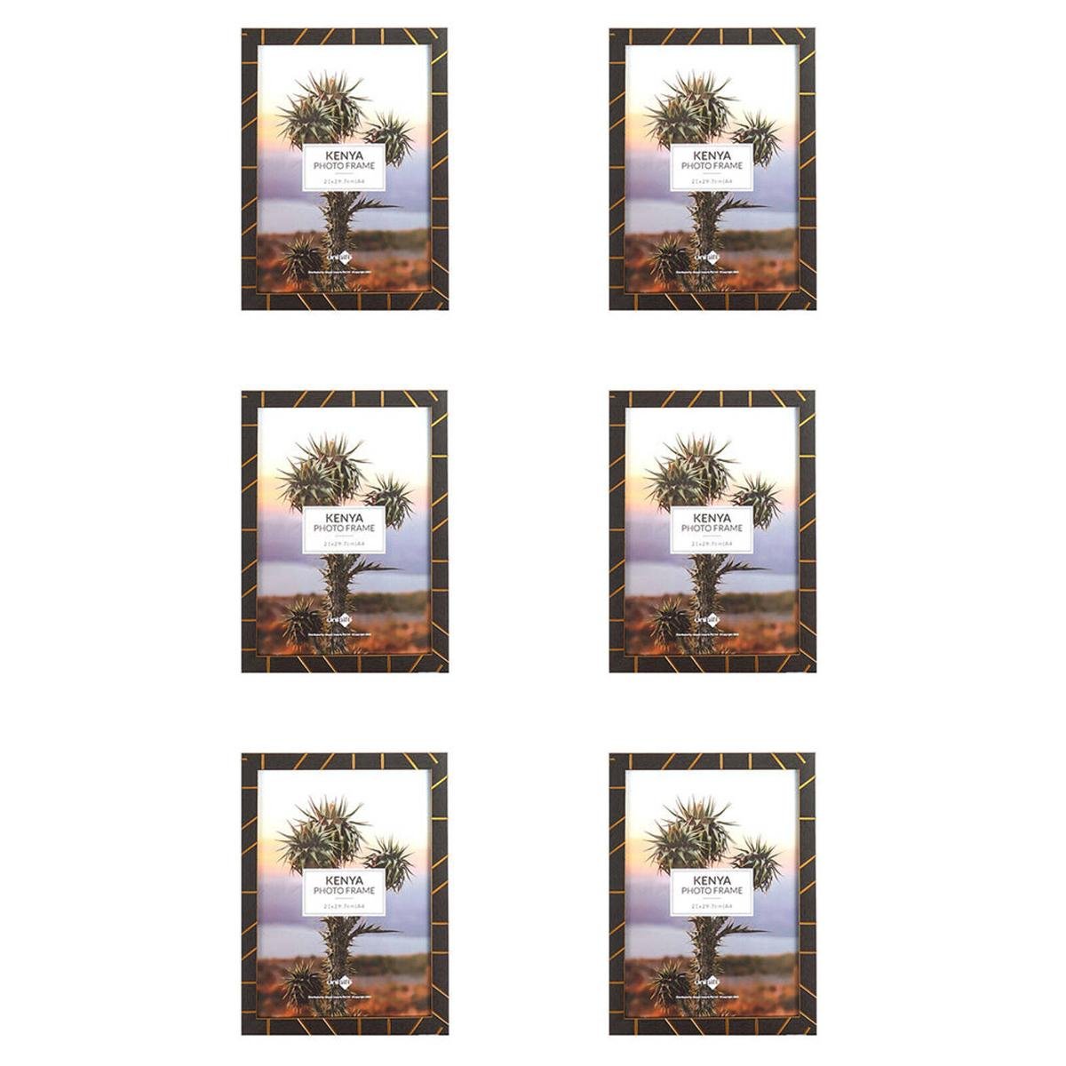 6PK Unigift Kenya Home Photo/Picture Frame A4 Assorted - Bunnings Australia