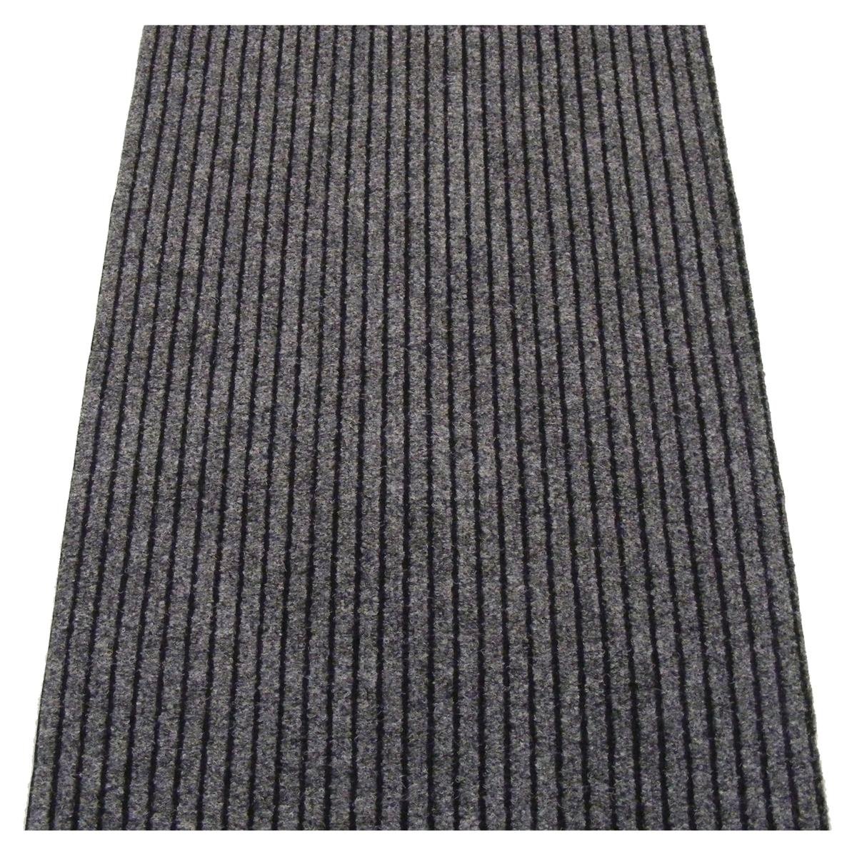 Ideal DIY Grey Dallas Wide Ribbed Carpet Runner - Linear Metre ...