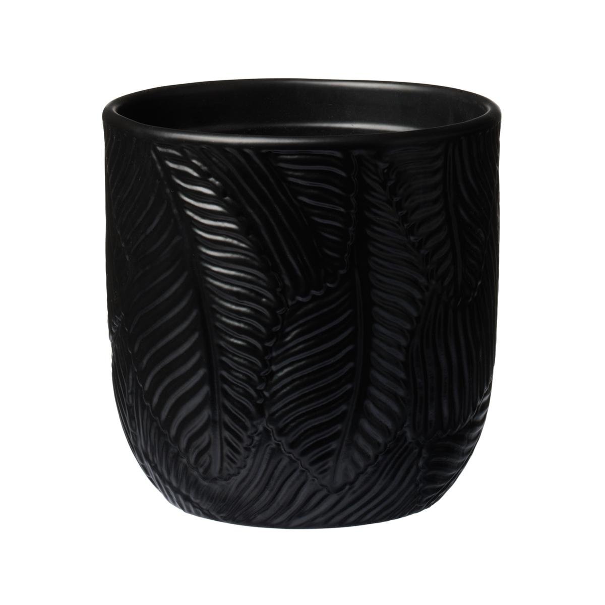 Northcote Pottery 14 x 14cm Black Isla Pot - 140mm - Bunnings Australia