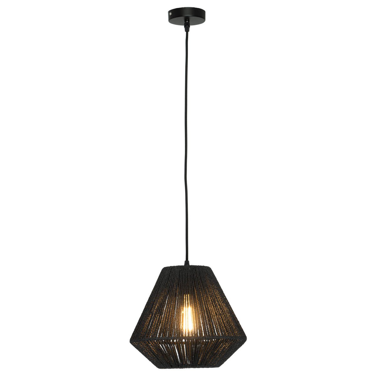 Mercator Black Bridgewater Rope Pendant - Bunnings Australia