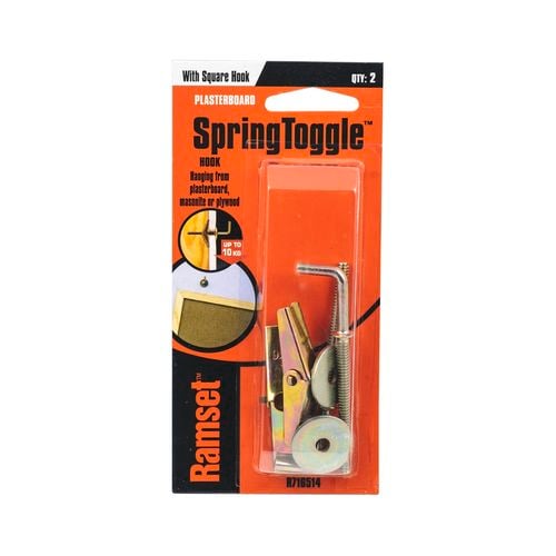 Ramset Plasterboard Spring Toggle Hooks - 2 Pack - Bunnings Australia