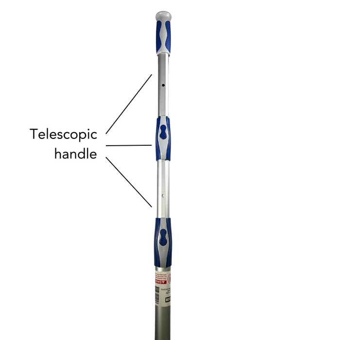 Hy-Clor Telescopic Pool Pole with Push-Button Adjustment 1.5-4.5m ...