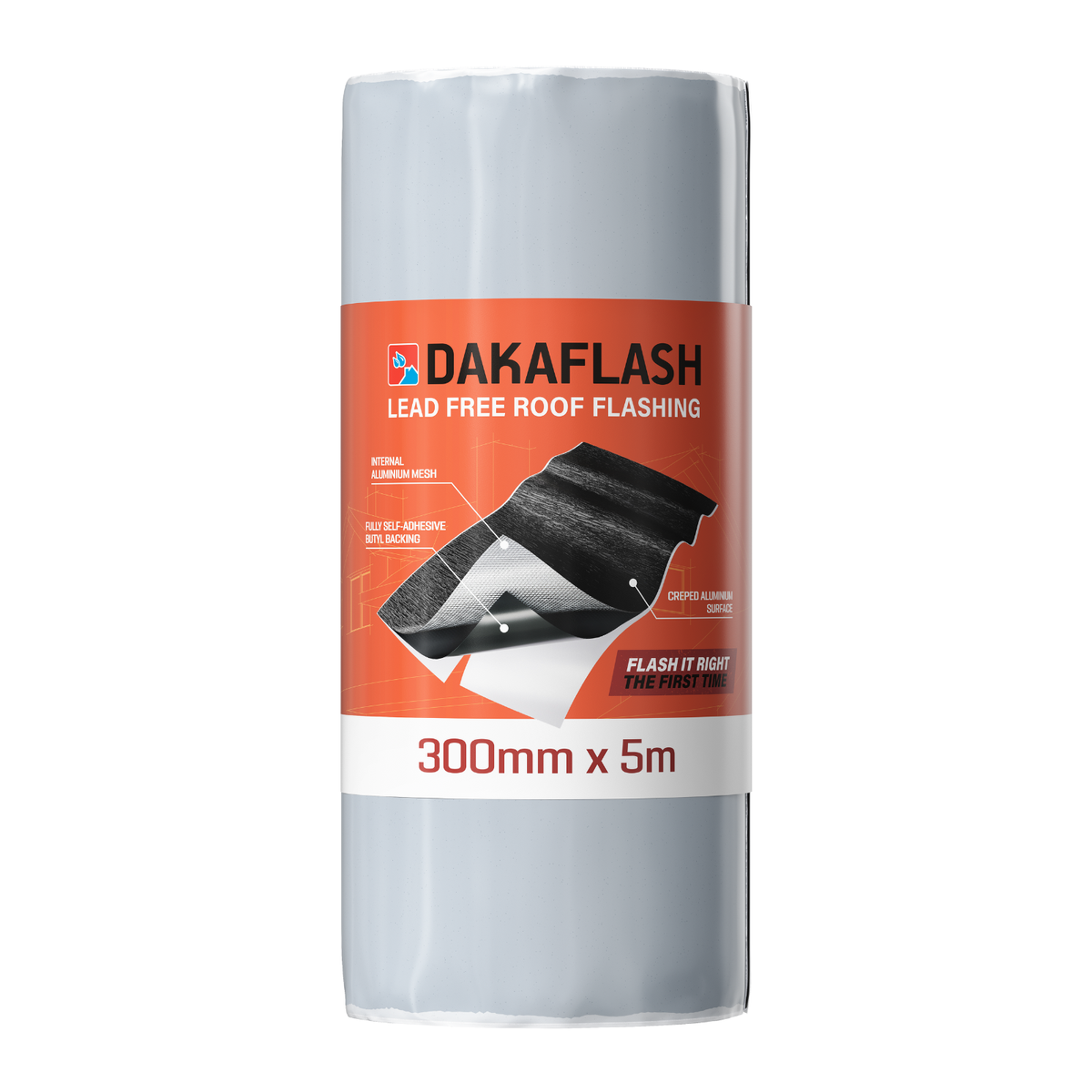 Dakaflash 300mm x 5m Black Lead Free Flashing - Bunnings Australia