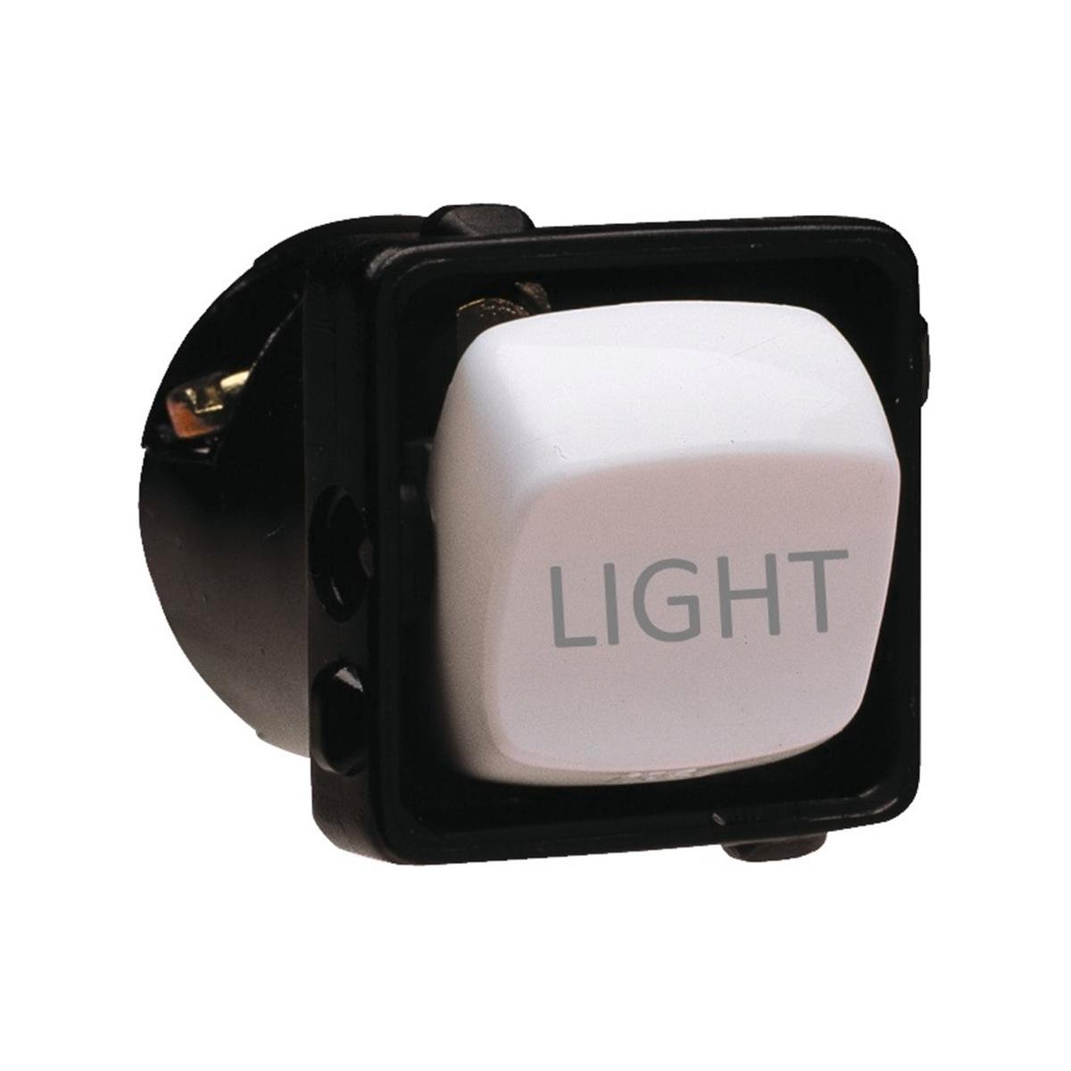 HPM Switch Mechanism Light Engraved 10amp White - Bunnings New Zealand