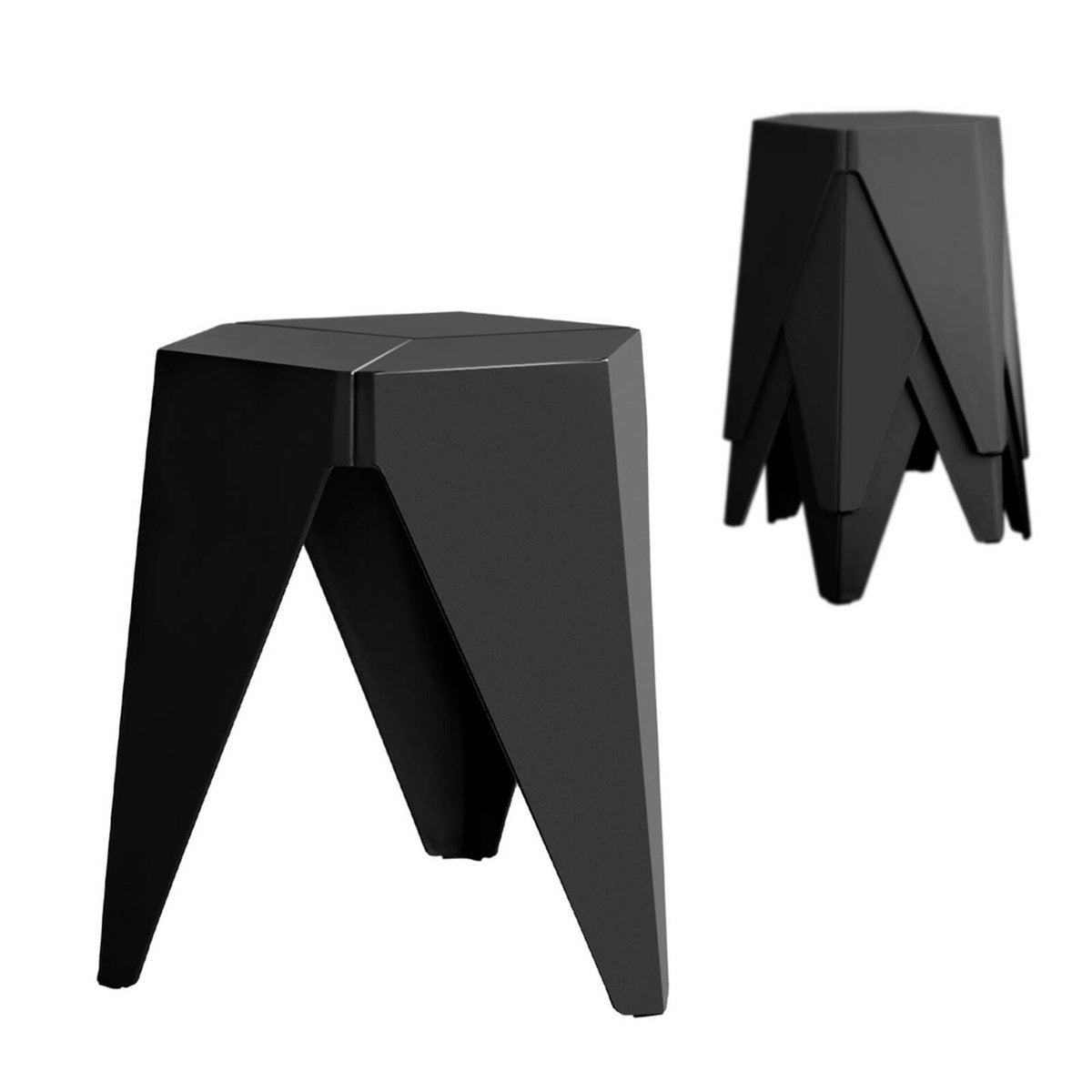 Artiss Puzzle Stool Bar Stools Black 4x - Bunnings Australia