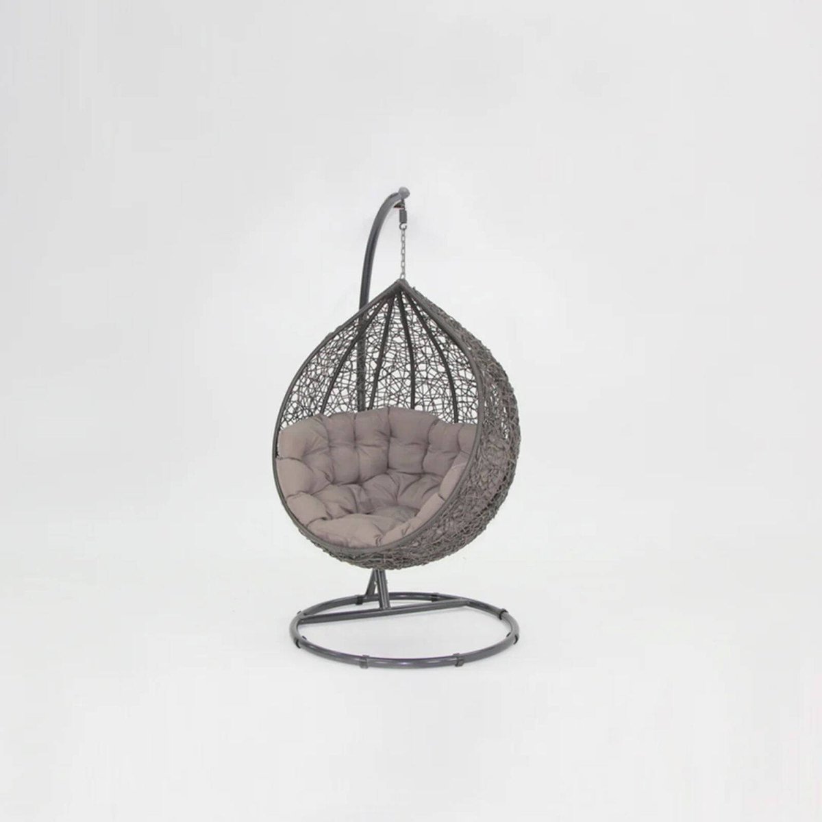 Kakadu Pod Chair - Grey Frame with Mushroom Cushion L103 x W110 x H200 ...