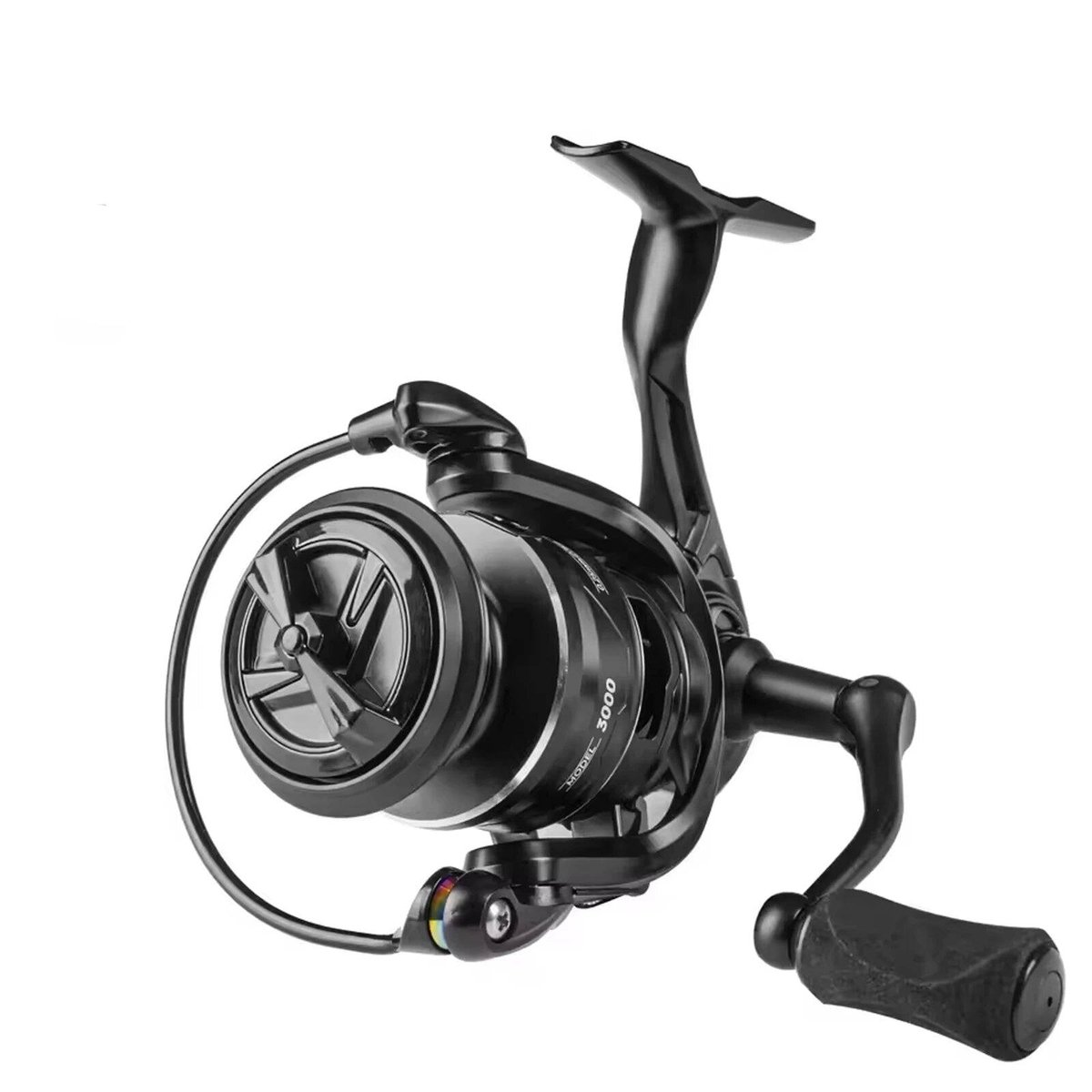 NNEOBA 5000 Series Spinning Fishing Reel with Carbon Drag System Black ...