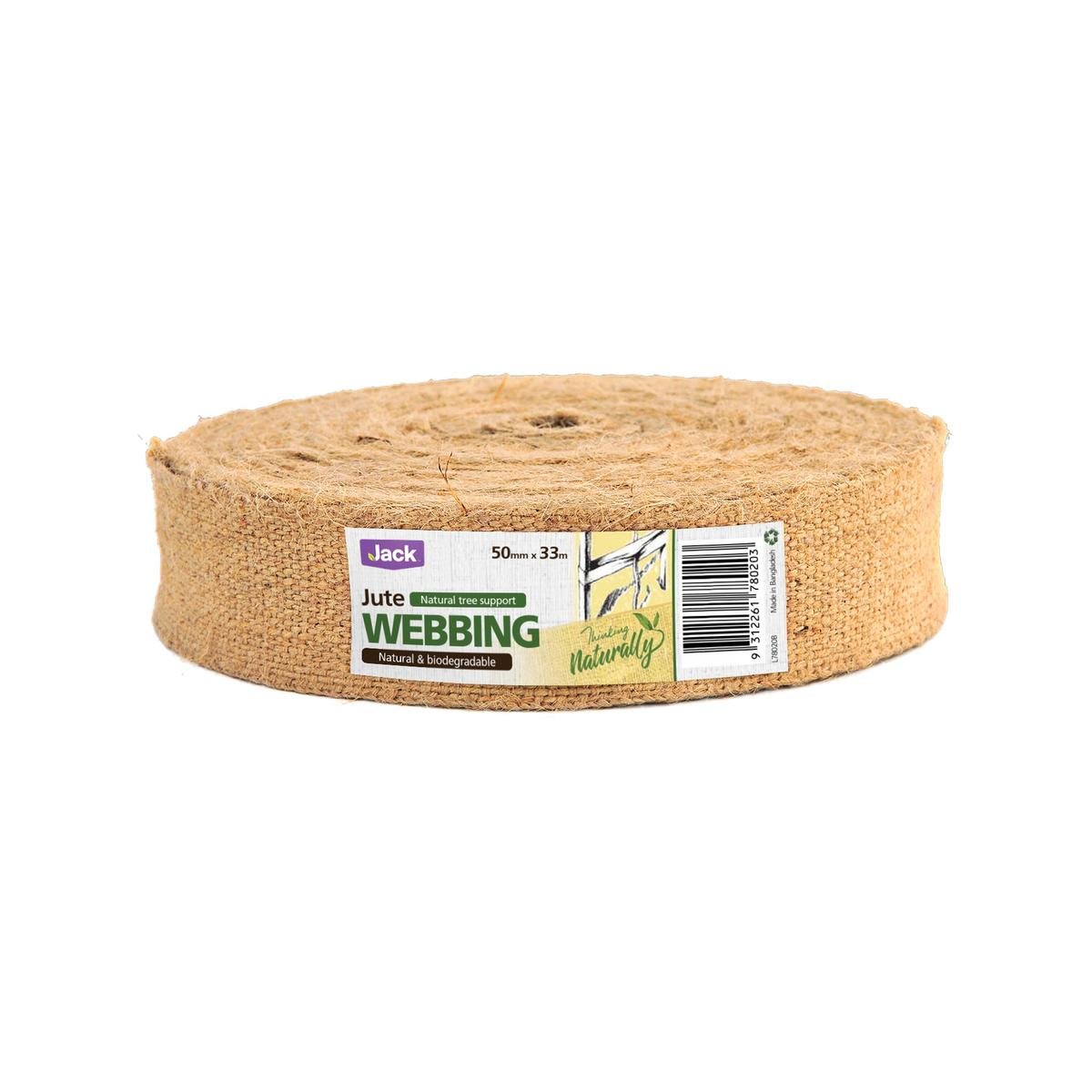 Jack 50mm x 33m Outdoor Jute Webbing Plant Tie - Bunnings New Zealand