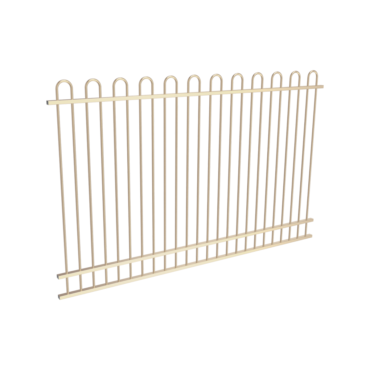 ProtectorAl 2400 x 1500mm Primrose Aluminium Loop Top Pool Fence Panel ...