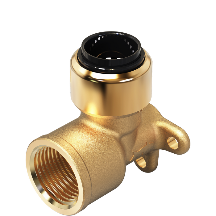 SharkBite DN20 × 20mm (3/4") BSP Female Threaded Copper Lugged Elbow - Bunnings Australia