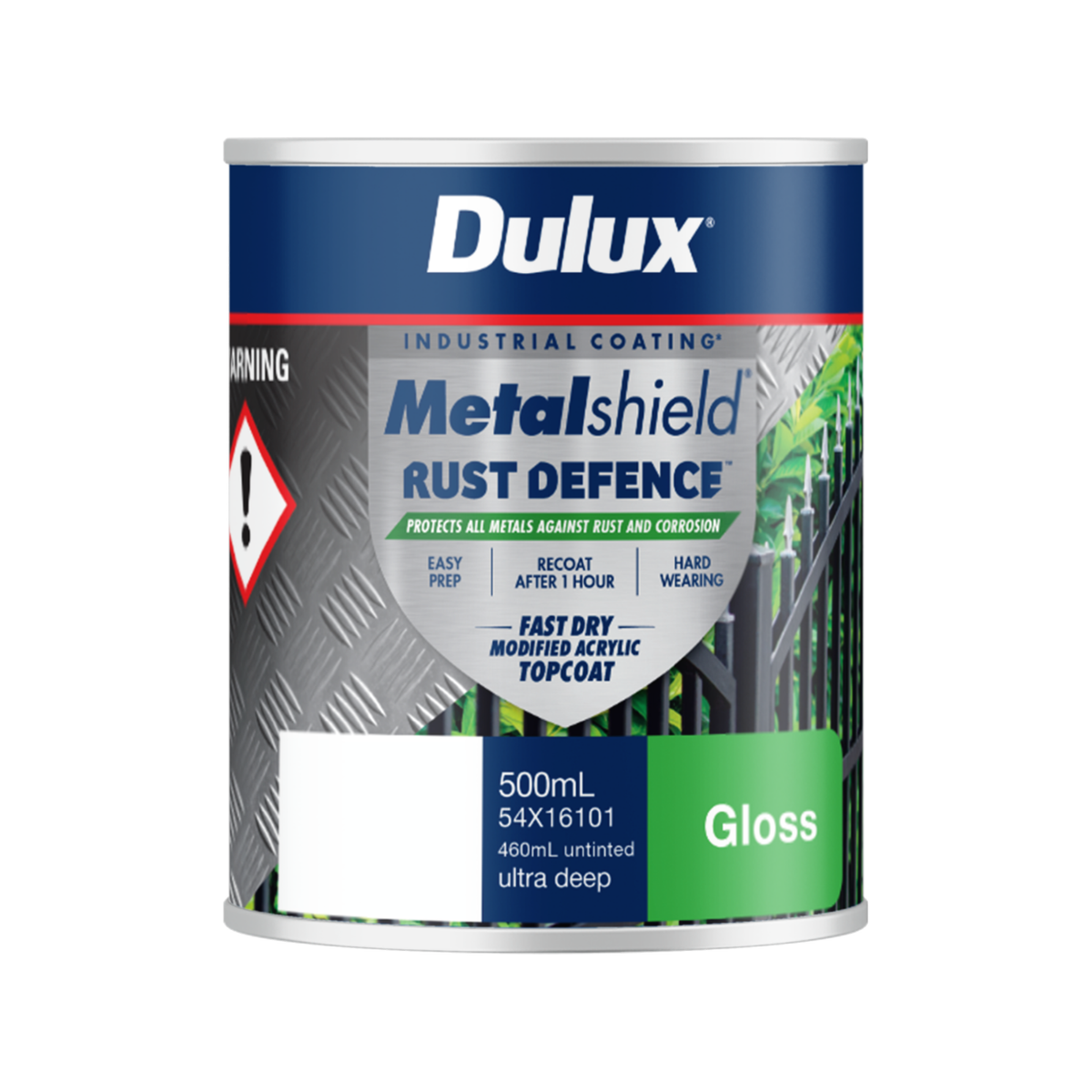 Dulux 500ml Ultra Deep Base Gloss Metalshield Rust Defence - .5L ...