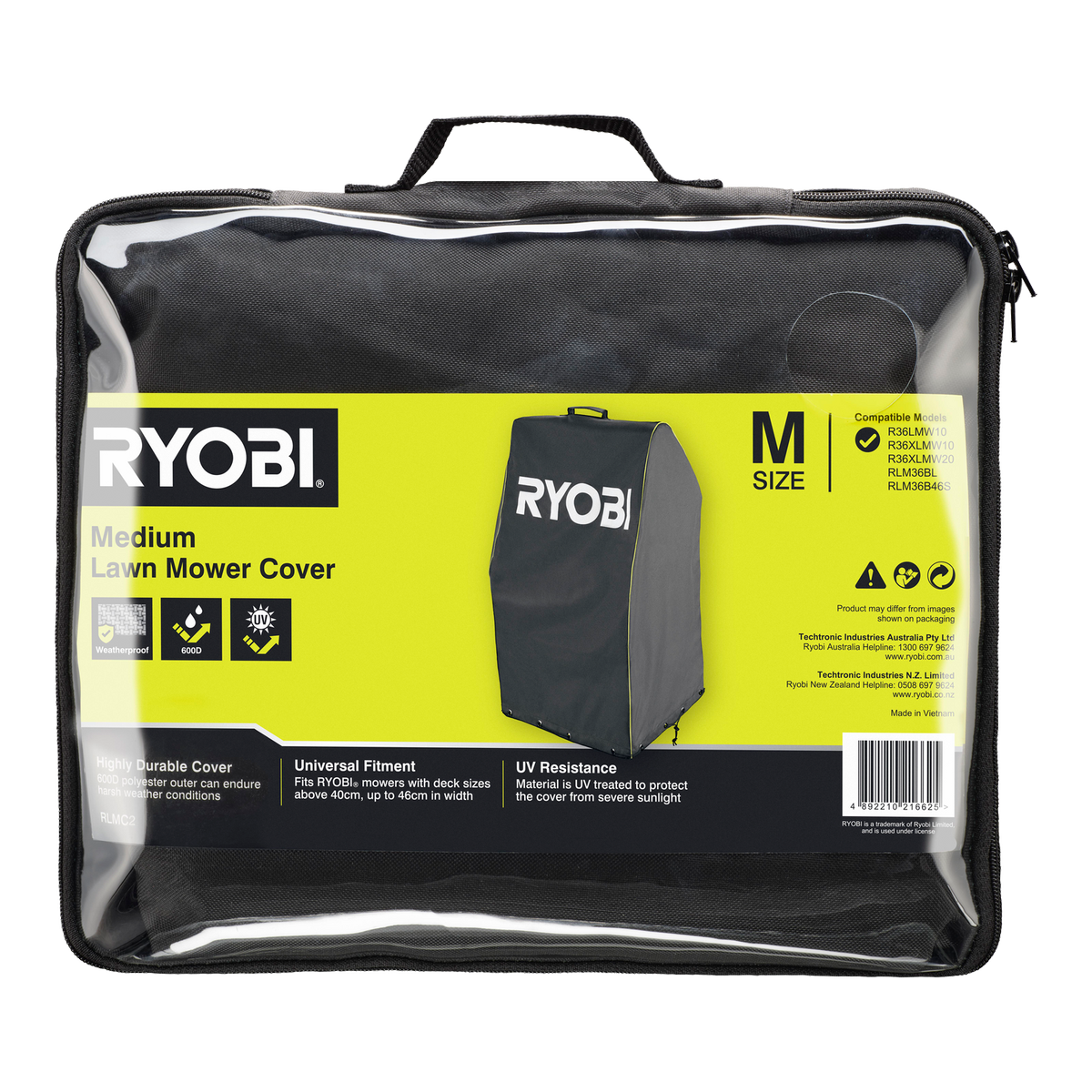 Ryobi Medium Lawn Mower Cover - Bunnings Australia