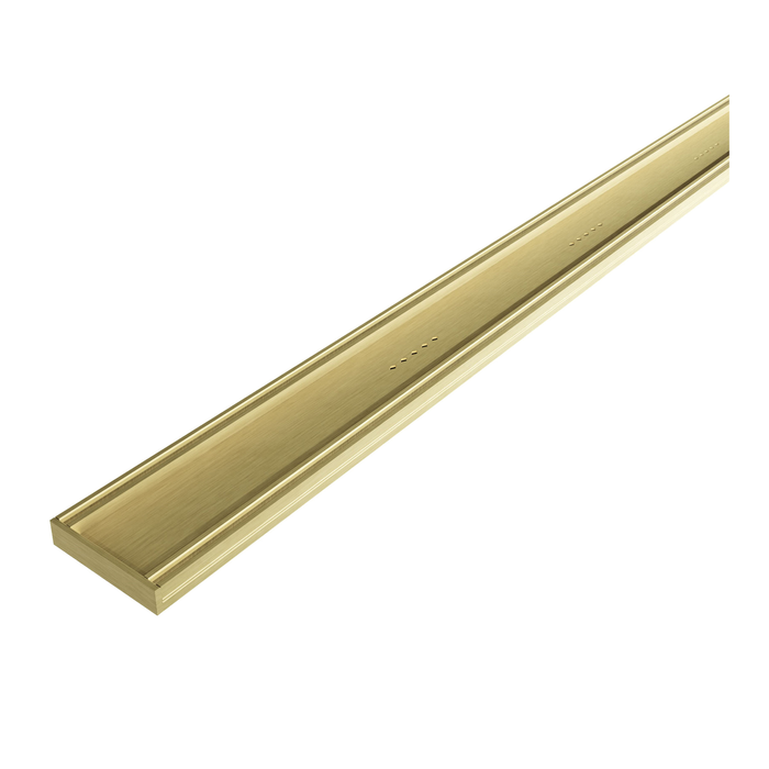 DTA Hayman Tile In Drain 2m x 21mm x 100mm Brushed Gold - Bunnings ...