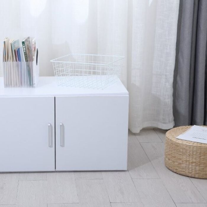 Redfern Wardrobe Topper Cabinets 800mm - White - Bunnings Australia