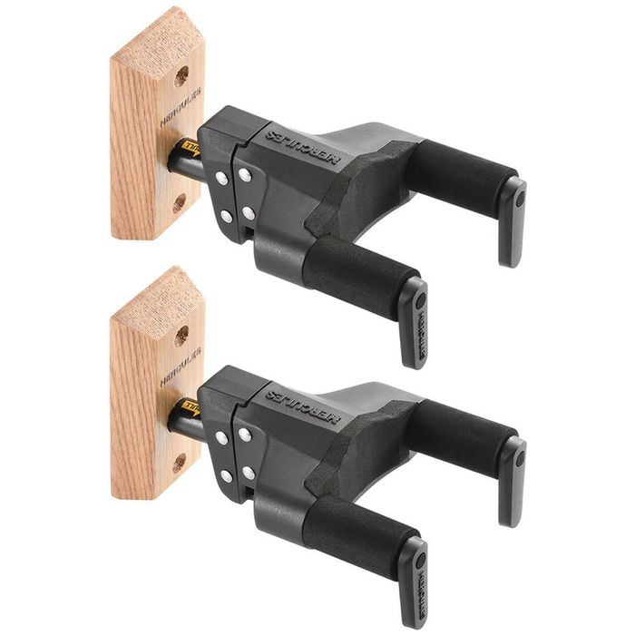 2x Hercules GSP38WBPLUS Wood Block Wall Guitar Hanger - Bunnings Australia