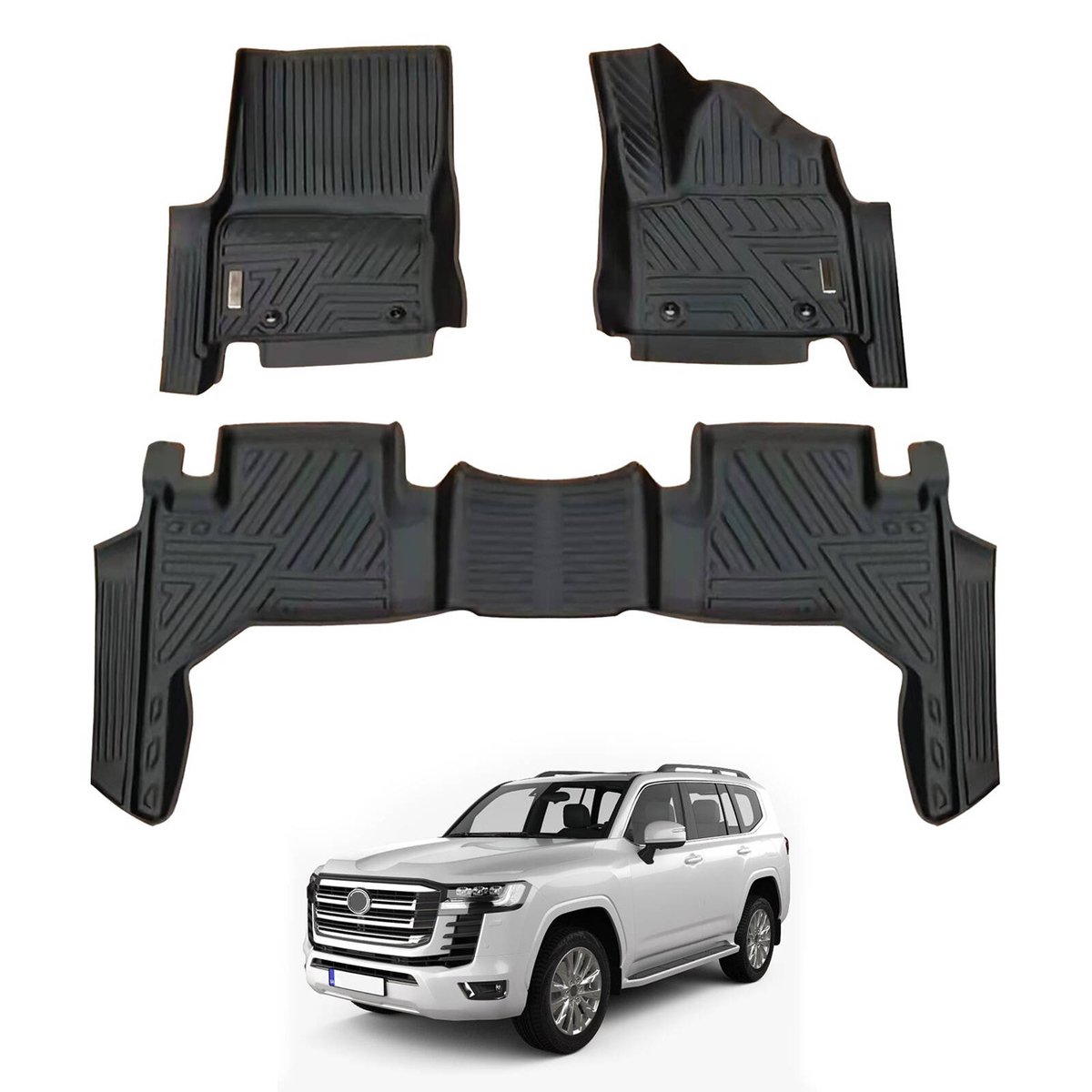 AUSGO 5D Car Floor Mats for Toyota Land Cruiser Landcruiser 300 Series ...