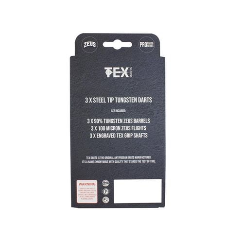TEX 22g Zeus 90% Tungsten Darts Barrel Shaft TEX Grip - Bunnings Australia
