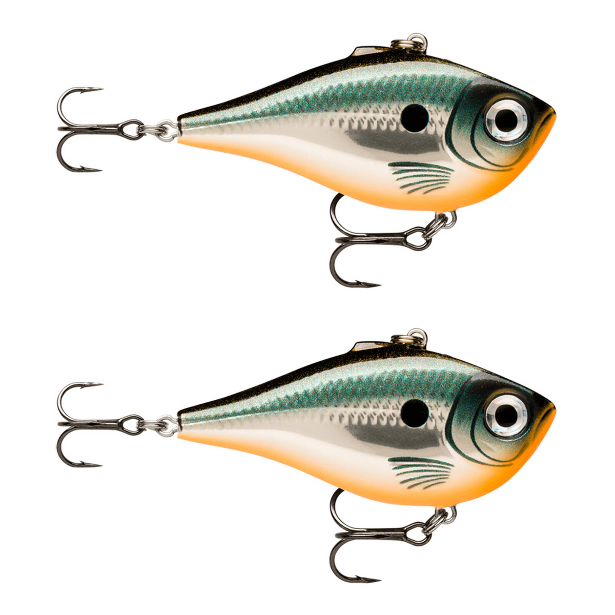 2x Rapala 5cm Rippin' Rap Lipless Sinking Vibe Fishing Lures - Halloween - Bunnings Australia