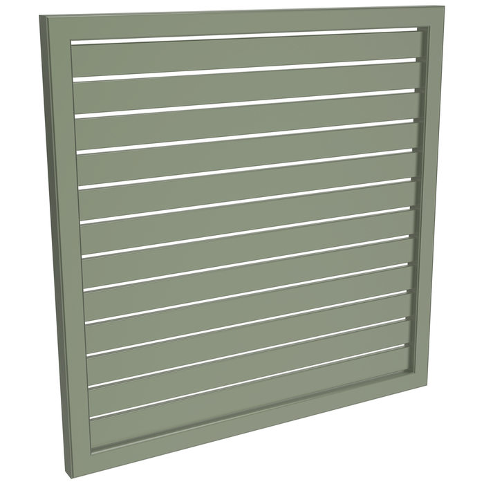 ProtectorAl 300 - 1000 x 300 - 1000mm Pale Eucalypt Horizontal 9mm Gap Aluminium Welded Slat ...