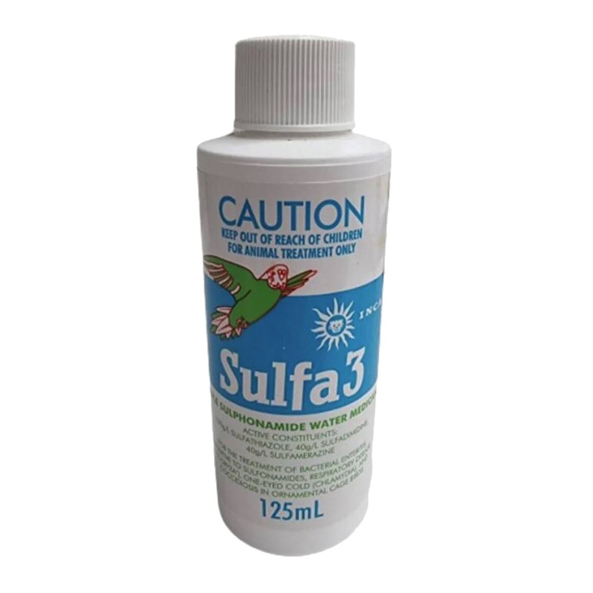Inca Sulfa 3 Triple Sulphonamide Water Medicant Treatment for Birds ...