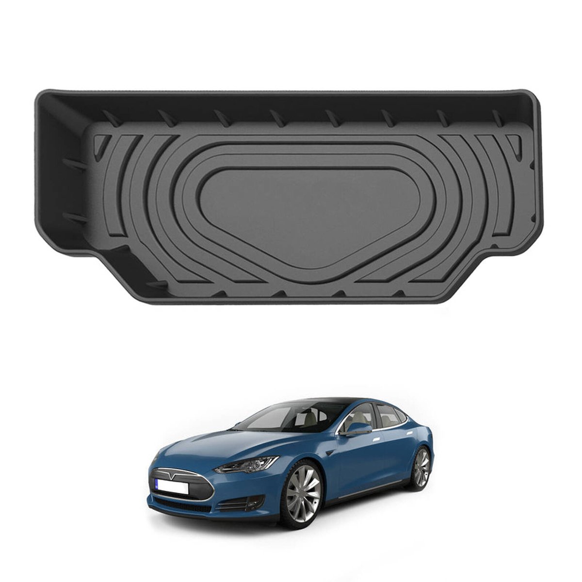AUSGO FRONT Boot Liner for Tesla Model S 2nd Gen 2016-2021 Cargo Trunk ...
