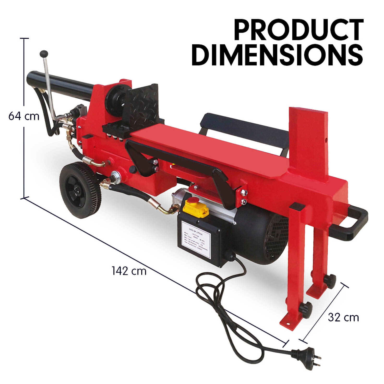 Yukon Electric 12 Ton Log Splitter Bunnings Australia