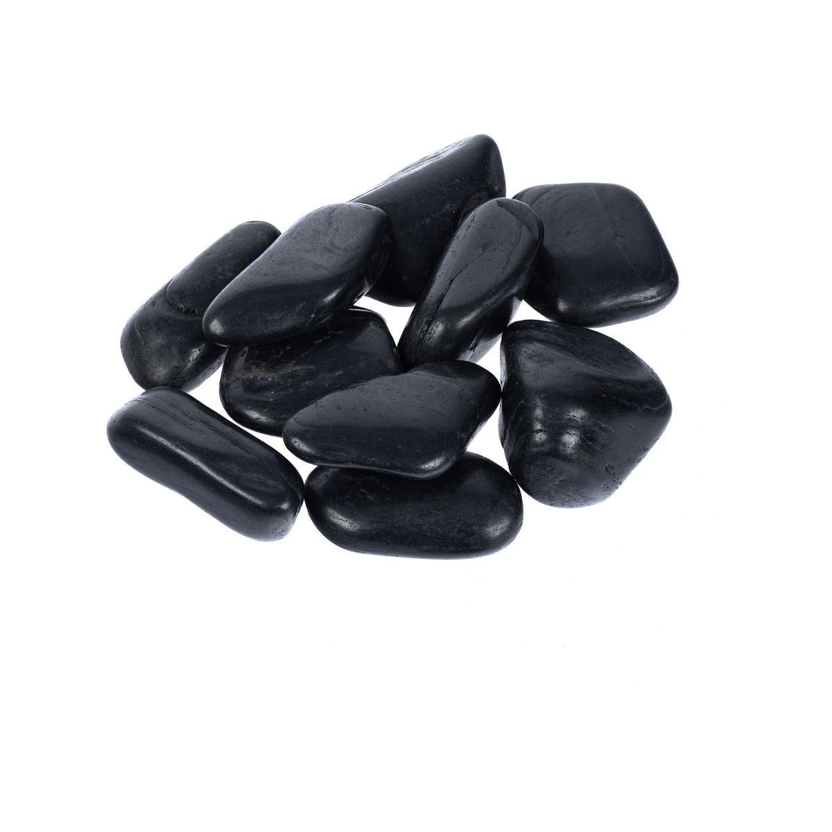 Tuscan Path 40-60mm 10KG High Polish Black Pebbles - Bunnings Australia