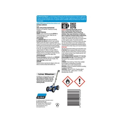 Dy-Mark 500g White Turf Master Grass Marking Paint - Bunnings Australia