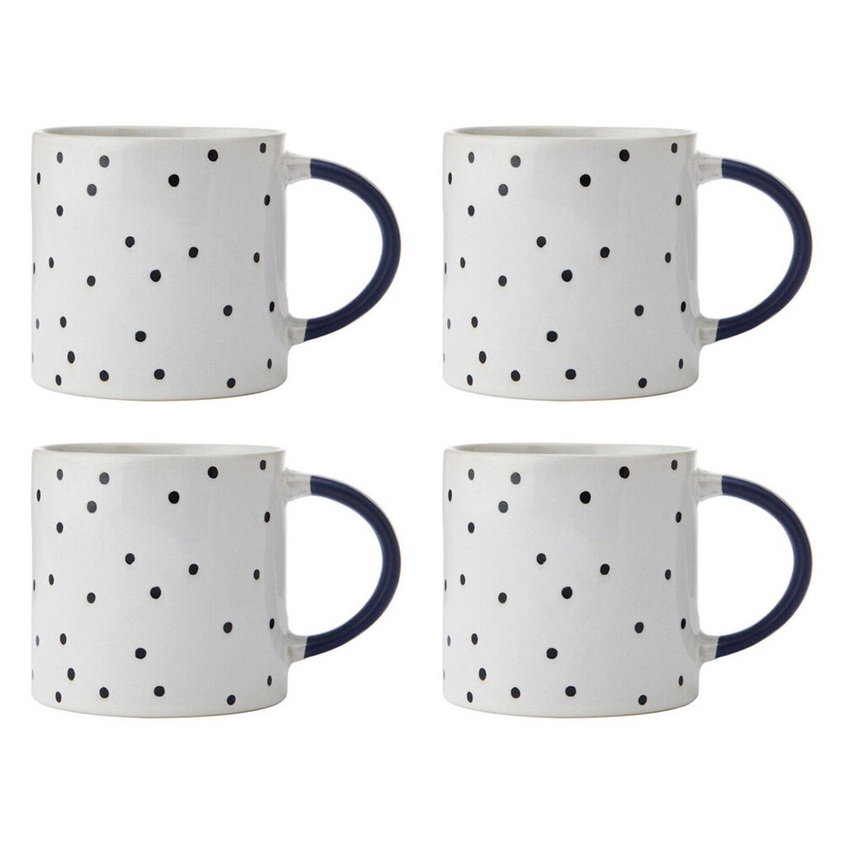 4PK Mikasa Stoneware Coffee Mug Drinkware 390ml - Spot Pink - Bunnings ...