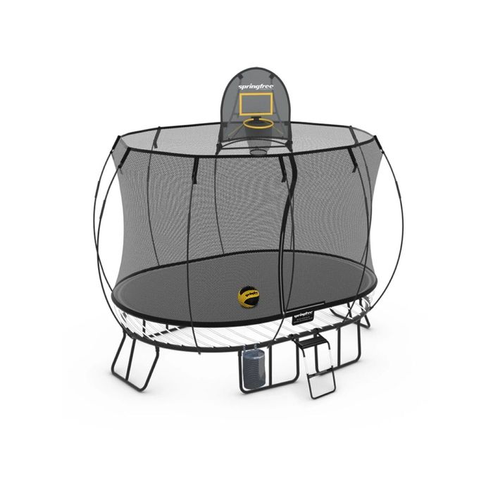 Springfree Medium Oval Trampoline 2.4m x 3.4m - Sports Accessory Bundle ...