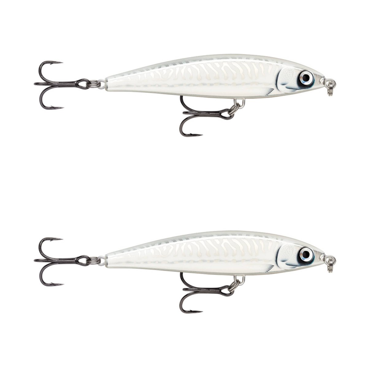 2x Rapala 10cm X Rap Magnum Prey Lipless Hard Body Fish Lures - HD Ghost - Bunnings Australia