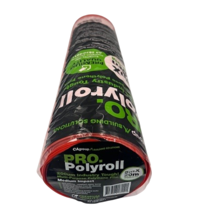 CAgroup 2m x 20m x 200um Medium Impact PolyPro Builders Film ORANGE ...