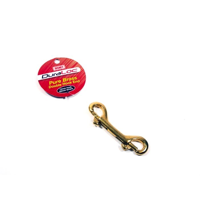 Dura Loc 15 x 90mm Brass Double End Snap Hook - Bunnings Australia