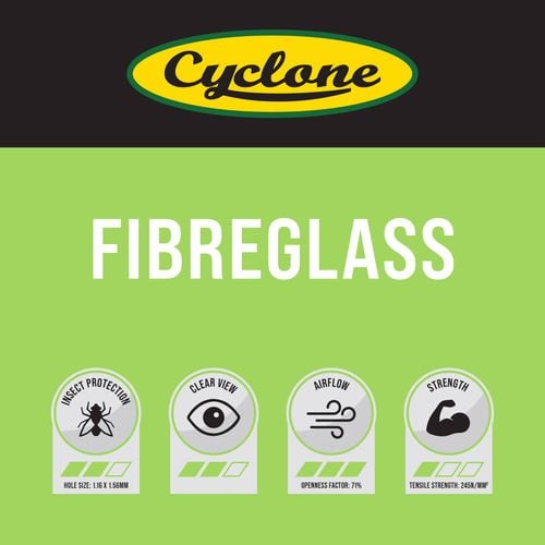 Cyclone 910mm x 30m Fibreglass Flyscreen - Bunnings Australia